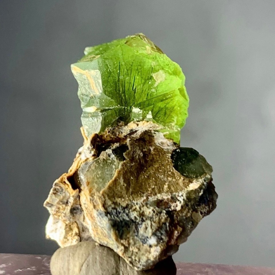 29 Carat's Terminated Peridot crystal with Rotail Specimen From ...