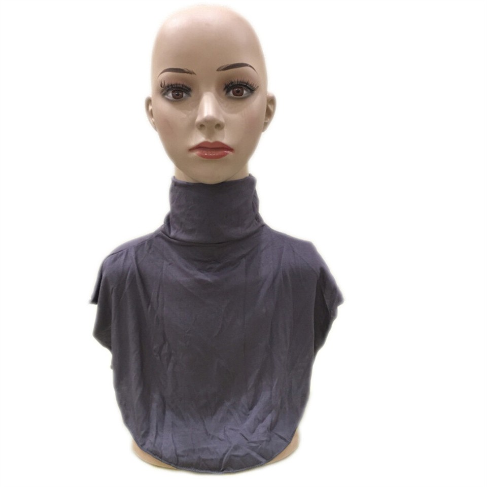 Islamic Neck Cover Fake Collar Women Muslim Full Cover Turtleneck Half ...