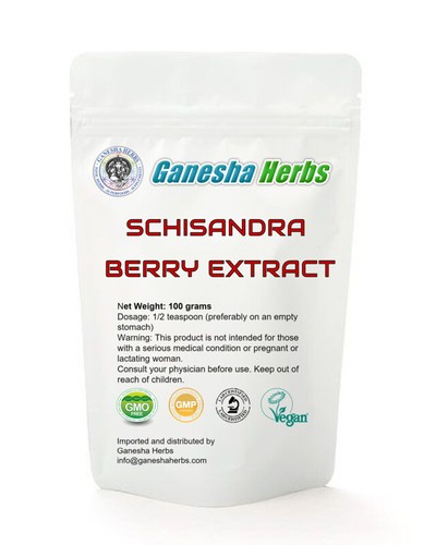 ORGANIC SCHIZANDRA (SCHISANDRA CHINENSIS EXTRACT POWDER 100 grams 9% ...