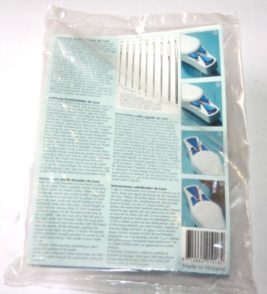 Pako Needle Threader Deluxe Tool NEW Sewing Cross Stitch Embroidery ...