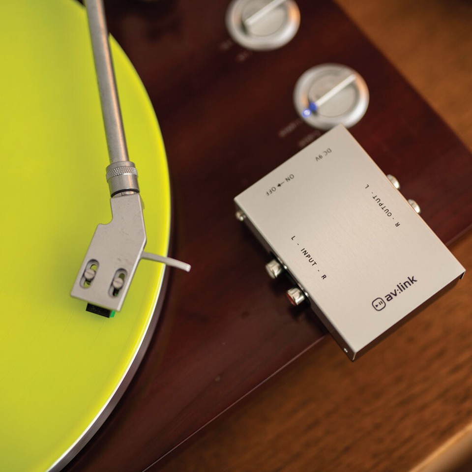 Phono Pre Amplifier Turntable Pre-Amp Stereo RCA to Line Level Amp RIAA ...