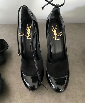 YSL black wedges size 39 | eBay