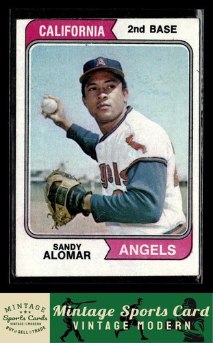 1974 Topps - Sandy Alomar - #347 California Angels | eBay