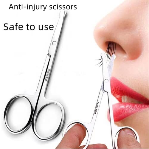 Beauty Scissors,3.5In Small Scissors,For Personal Facial Hair Grooming ...