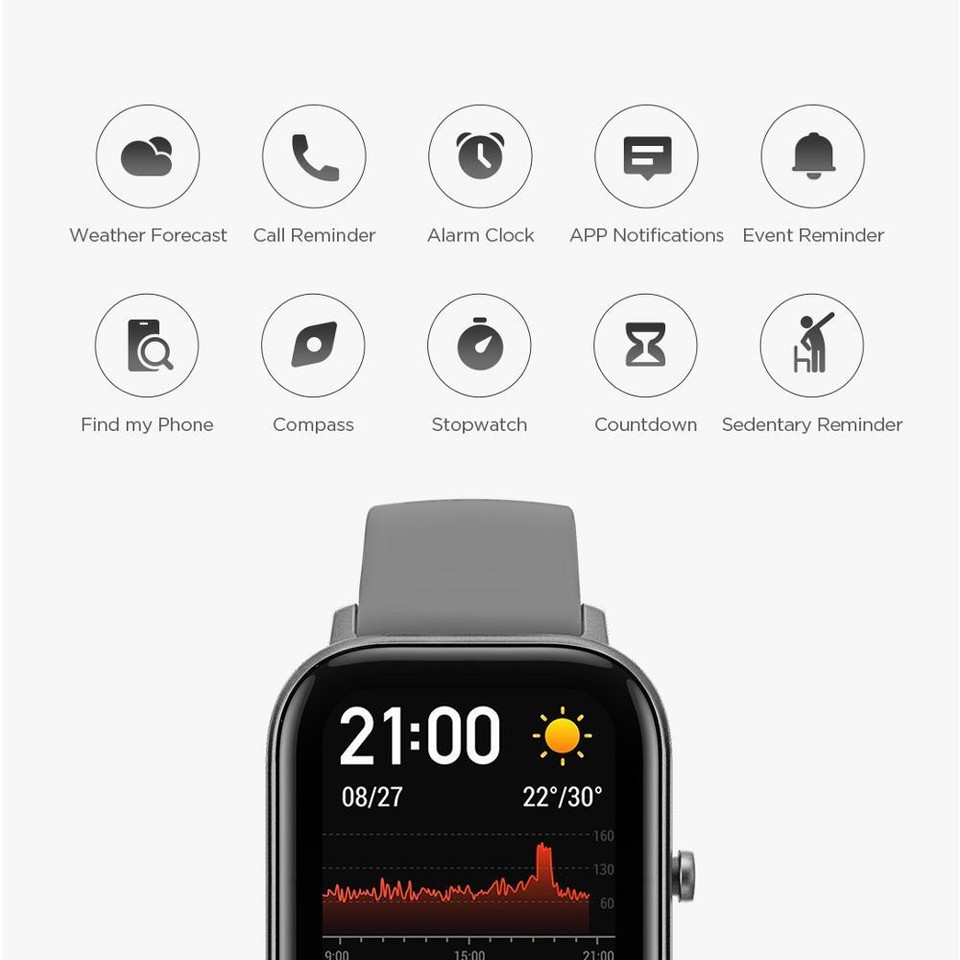 Original Amazfit GTS Smartwatch Renovate With GPS Bluetooth for Android ...