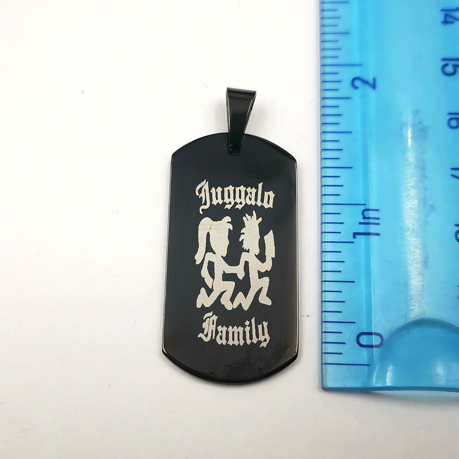 ICP Black Stainless Steel Army Dog Tag Pendant Juggalo Hatchetman ...