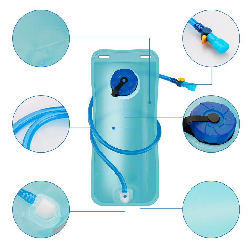 2-10L Water Bladder Bag Hydration System Backpack Survival Pack Camping ...