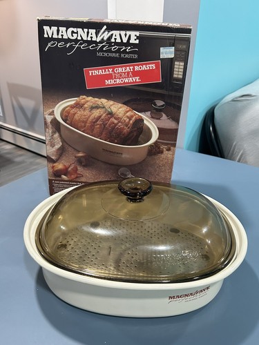 Vintage - MagnaWave Perfection Microwave Roaster w/ Rack & Glass Lid | eBay