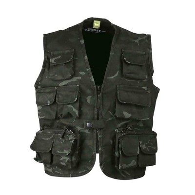 Kombat UK Junior Boys Tactical Vest BTP Night Camo Airsoft Cadet Army ...