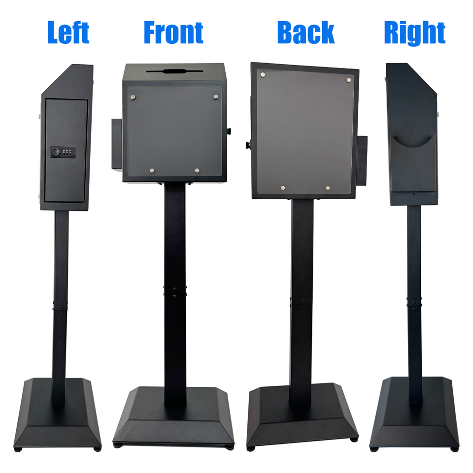 Suggestion Box with Stand, Floor Standing Offering Box with Combination ...