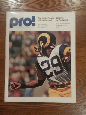 1973 PITTSBURGH STEELERS VS WASHINGTON REDSKINS THREE RIVERS STADIUM ...