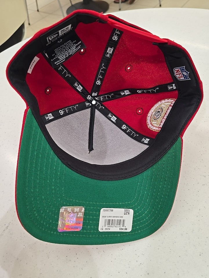 San Francisco 49ers Niners New era 9fifty Red Faithful A Frame Snapback ...
