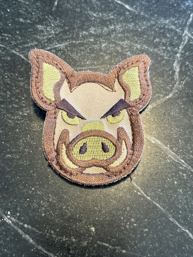 Pig Head Wild Boar Warthog Morale Tactical VELKRO PATCH Airsoft Army 2.5” | eBay