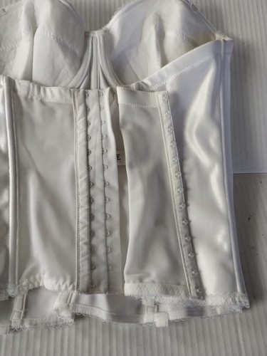 Dominique White Bustier Corset SZ 38C Sexy Coquette Romantic Feminine ...