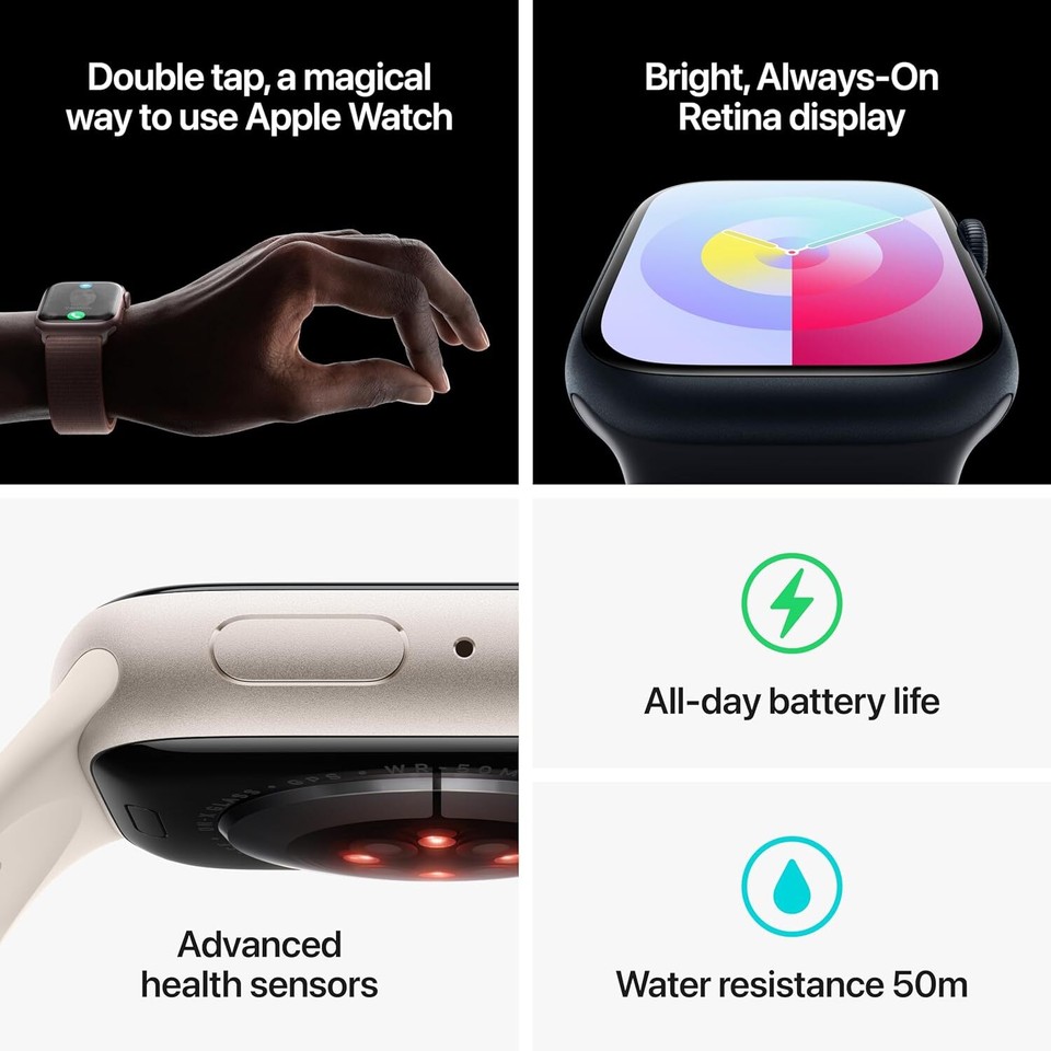 Apple Watch Series 9 GPS Aluminum Case - Sport Band - Factory Sealed ...