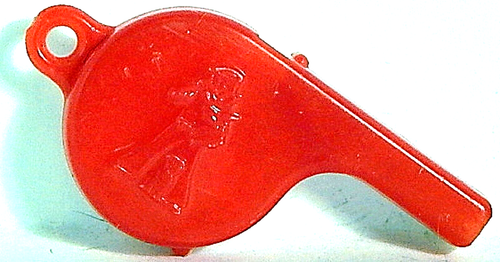 1950 CRACKER JACK TOY PLASTIC WHISTLE 2-COLOR VINTAGE RED WHITE | eBay