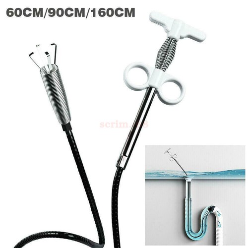 Home Kitchen Bendable Long Sink Cleaning Hook Sewer Dredging Tool Spring Pipe To | eBay