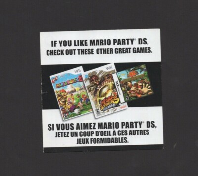 If You Like Mario Party Nintendo DS INSERT ONLY Authentic | eBay