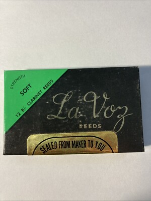 LA VOZ CLARINET REEDS (12 REEDS) SOFT UNOPENED BOX | eBay