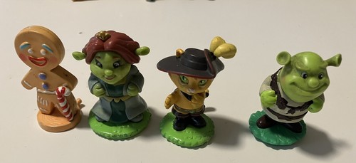 2006 Puss In Boots, Shrek, Fiona, Gingerbread Man Figures Lot Of 4 | eBay