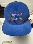 Vintage Detroit Piston Corduroy Snapback Hat Ebay