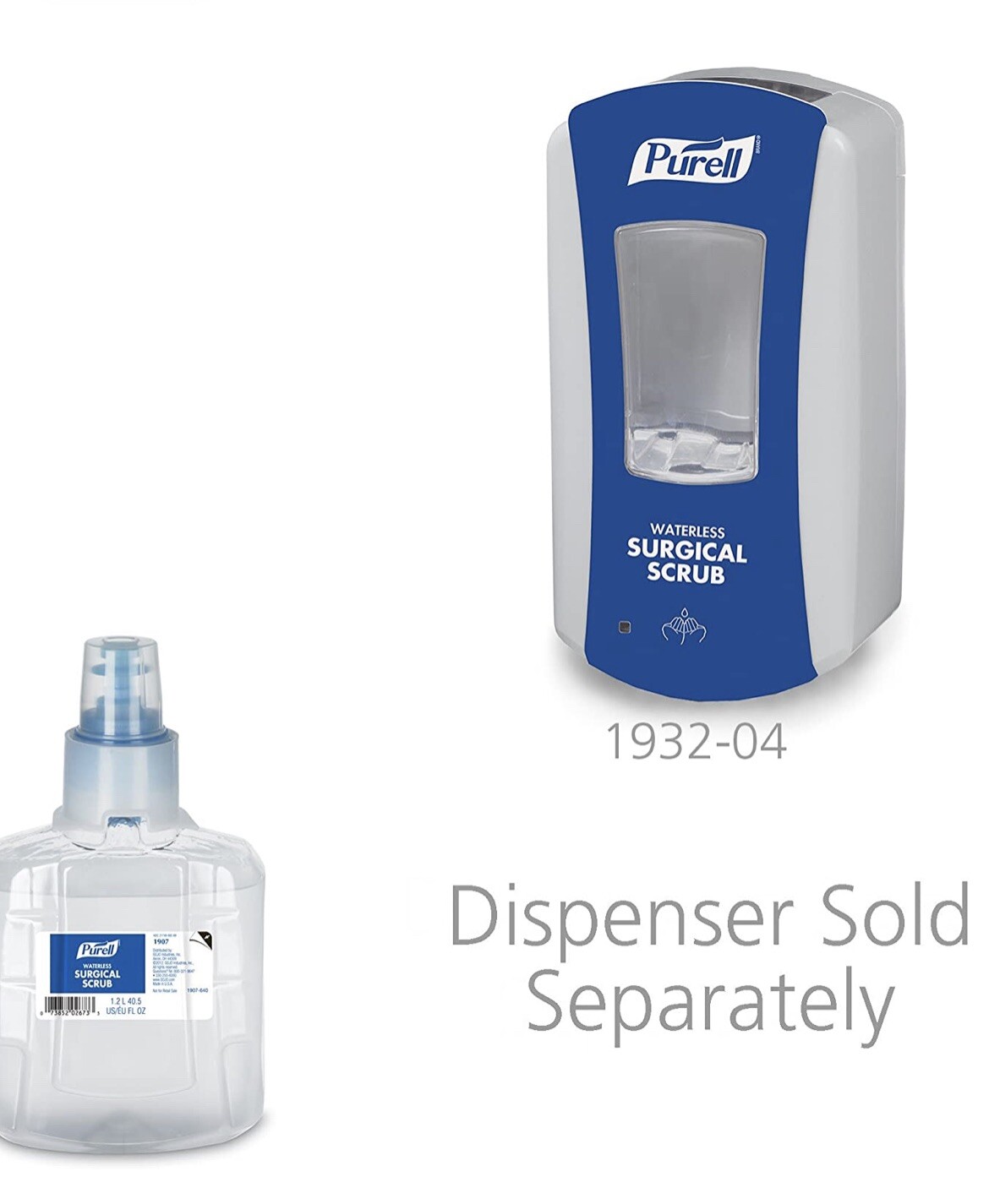 PURELL Waterless Surgical Scrub LTX 1200ml Refill 1907-02 (Pack of 2 ...