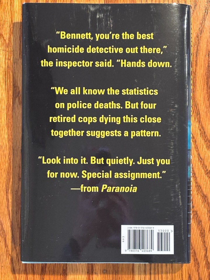 PARANOIA James Patterson James O. Born Michael Bennett First Edition ...