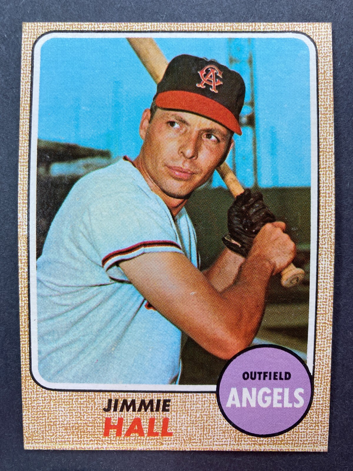1968 Topps #121 Jimmie Hall (California Angels) (B) | eBay