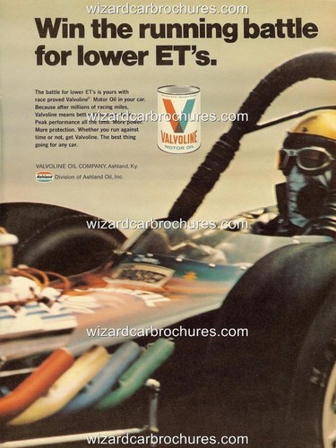1971 VALVOLINE MOTOR OIL A3 POSTER AD ADVERT ADVERTISEMENT SALES ...
