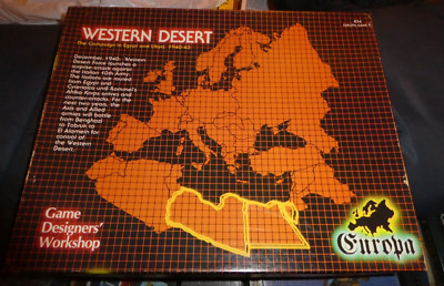 GDW Europa Western Desert Box Punched Vintage VG+ W/ THE GRENADIER ...