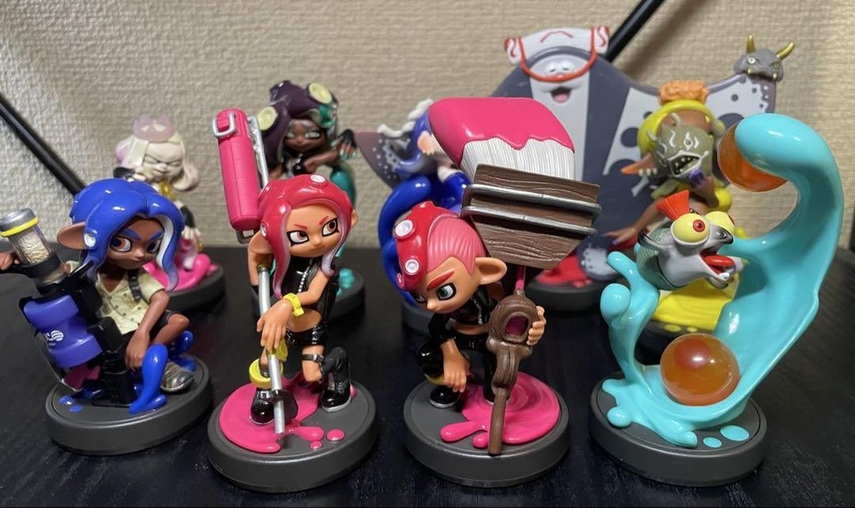 Splatoon Amiibo Set Manta Ray Frye Shiver Off the Hook Octoling Tested ...