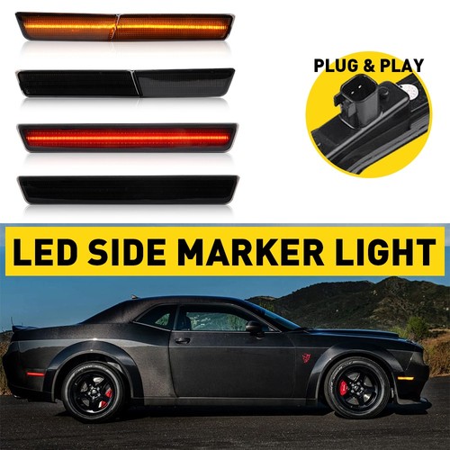 For 2018 Dodge Challenger SRT Demon LED Front Rear Side Light Marker ...