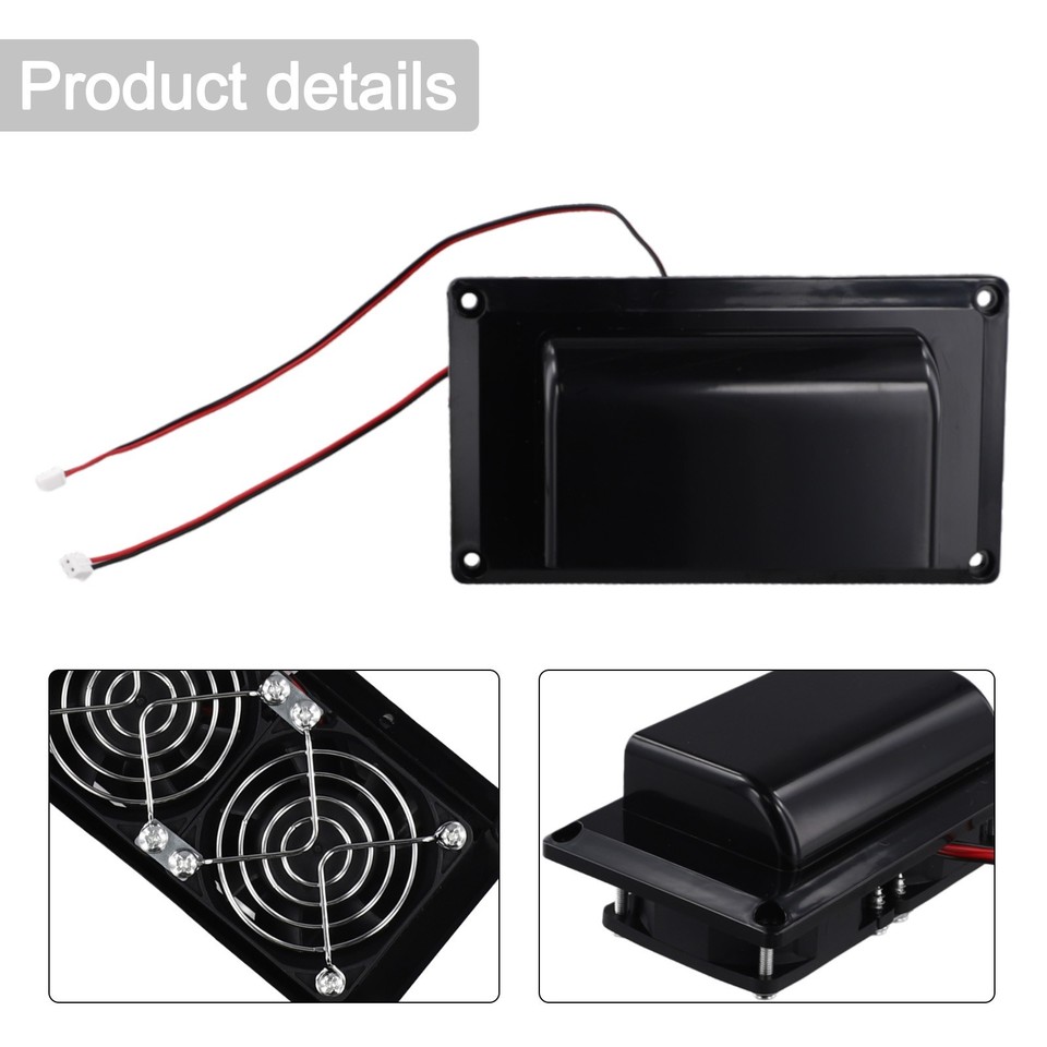Heat Removal 12V Exhaust Fan Side Air Vent Powerful Exhaust Fans Quiet ...