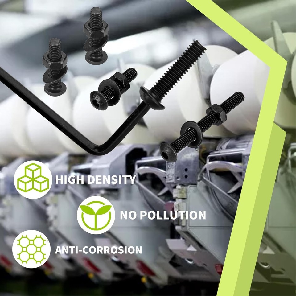 615 Pcs M2 Screw Assortment, M2 Bolts and Nuts Kit, Hex Socket Button ...