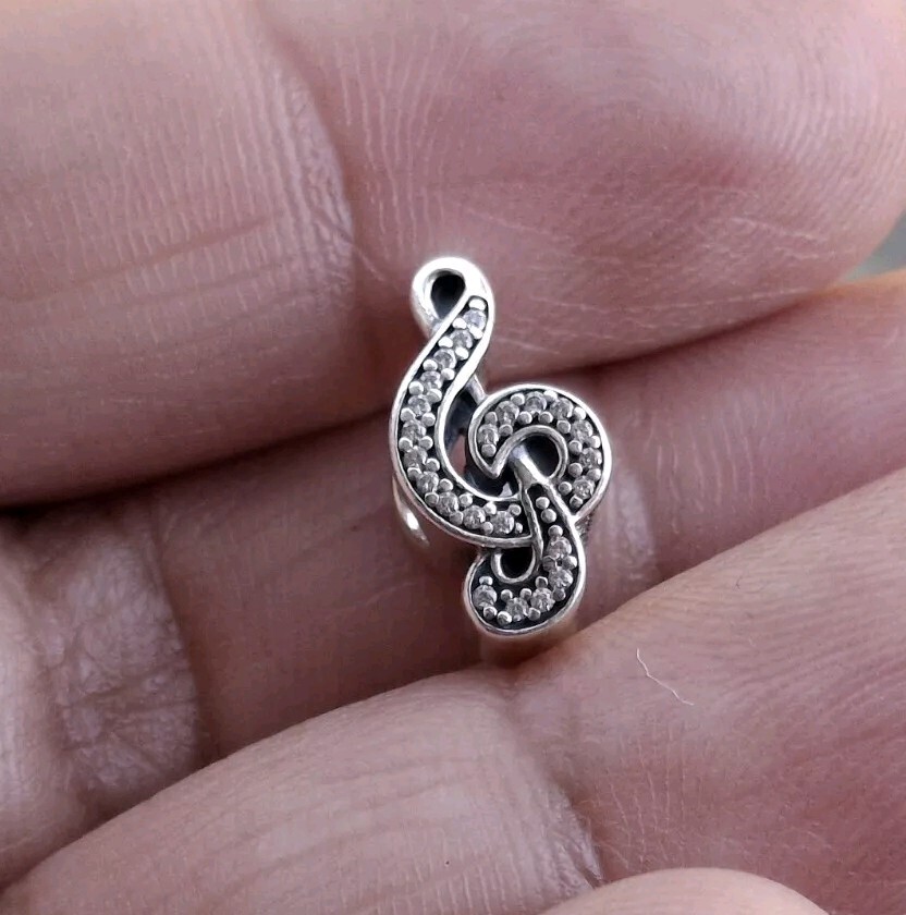 Genuine Authentic Pandora Musical Note charm 925 ALE … - Gem