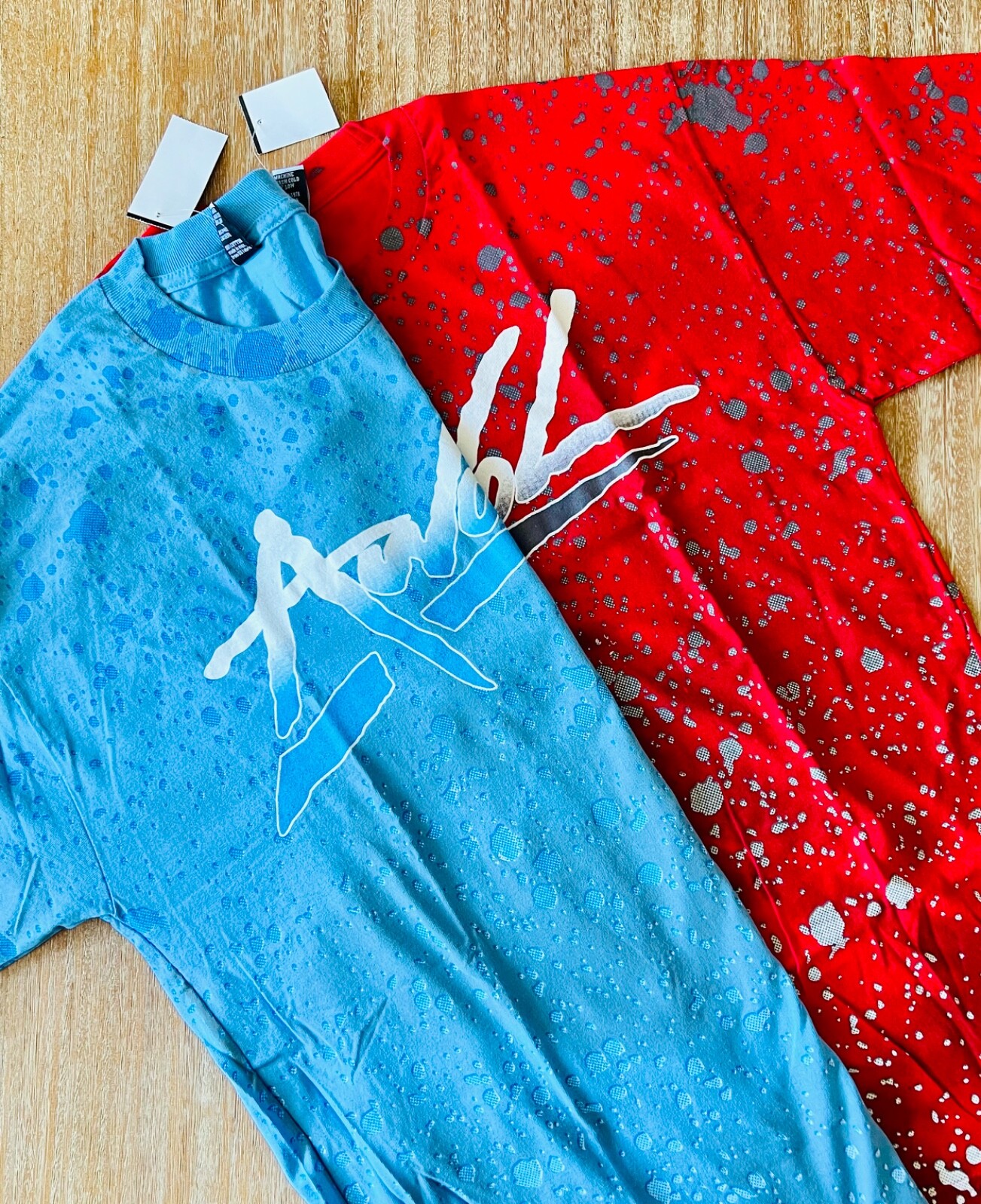 NEW Rogue Status T-shirt Tee AWOL Blue Red Splatter Shirt L Large Extra ...