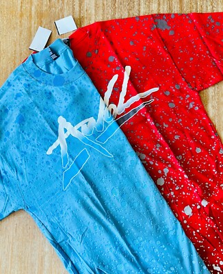 NEW Rogue Status T-shirt Tee AWOL Blue Red Splatter Shirt L Large Extra ...