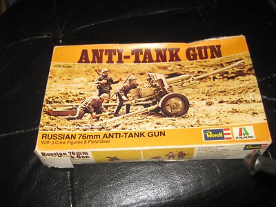 Mint in box Russian 76mm Anti-Tank Gun by Revell in 1/35 scale from ...