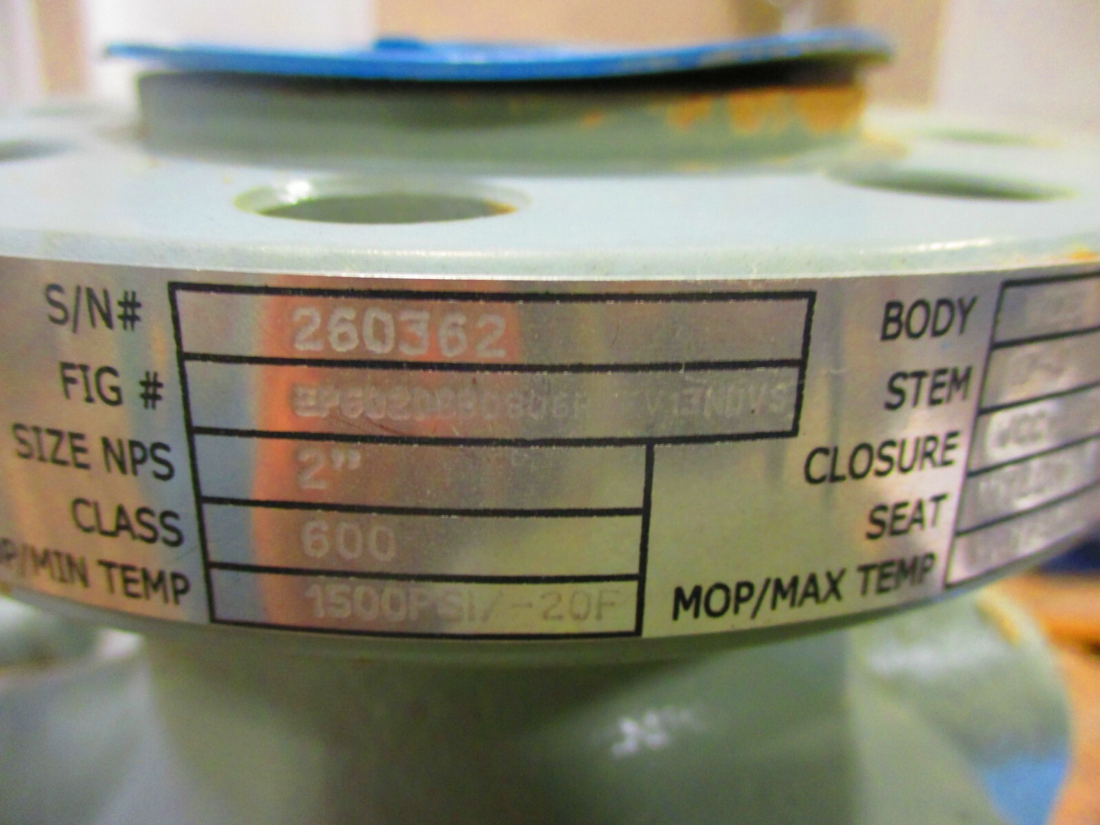 SCV Thru Conduit Expanding Gate Valve 2" Class 600 RFFE ...