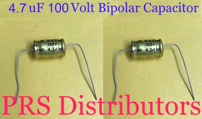 4.7uF 100V BIPOLAR CAPACITOR BASS BLOCKER SPEAKER TWEETER CROSSOVER 4 ...