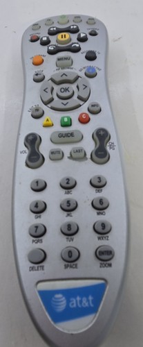 GENUINE OEM AT&T U-VERSE SILVER REMOTE CONTROL | eBay