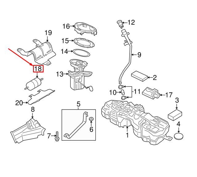 OEM Volvo Xc90 Mk2 Fuel Filter 32242191 Genuine for sale online | eBay