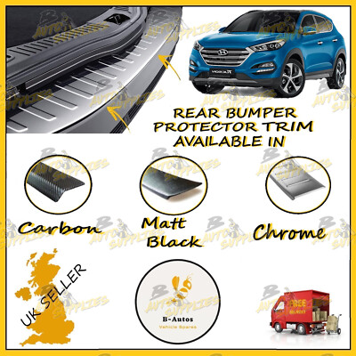 REAR BUMPER PROTECTOR Fits HYUNDAI TUCSON 2020 GUARD TRIM SCRATCH | eBay UK