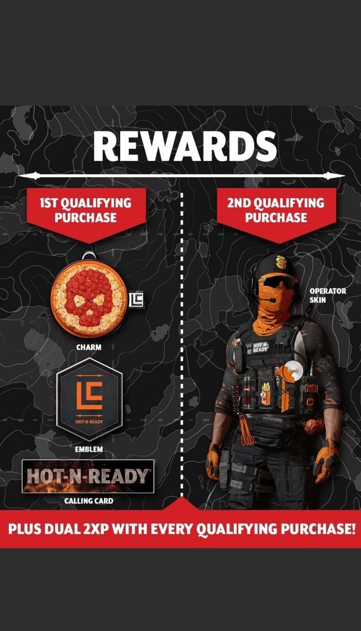 Mais FM Call of Duty MW3 Little Caesars Promotional Items Card Emblem ...