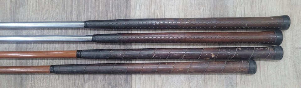 4 Antique Vintage Spalding Bobby Jones Golf Clubs Driver Brassie Spoon ...