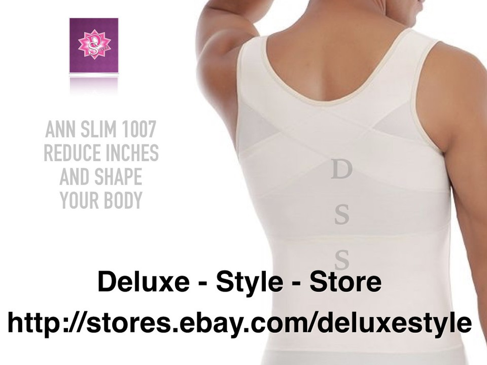 MEN'S POSTURE CORRECTOR POWERNET BODY SHAPER SHIRT SPORT EN FAJATE ANN ...