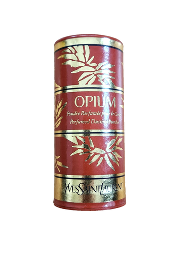 NEW VINTAGE YVES SAINT LAURENT 1.25oz OPIUM PERFUMED DUSTING POWDER No ...