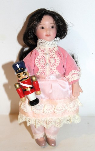 Vtg AMERICAN GIRL Pleasant Co. SAMANTHA 6" Porcelain NUTCRACKER CLARA ...