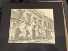 Bahay Na Bato Drawing Manila Manille Art Work Framed 1988 Tesoro’s ...