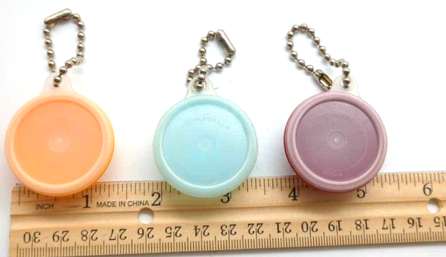 Set of 3 Tupperware Keychain Mini Wonderlier Bowls Vintage Clear Lid ...